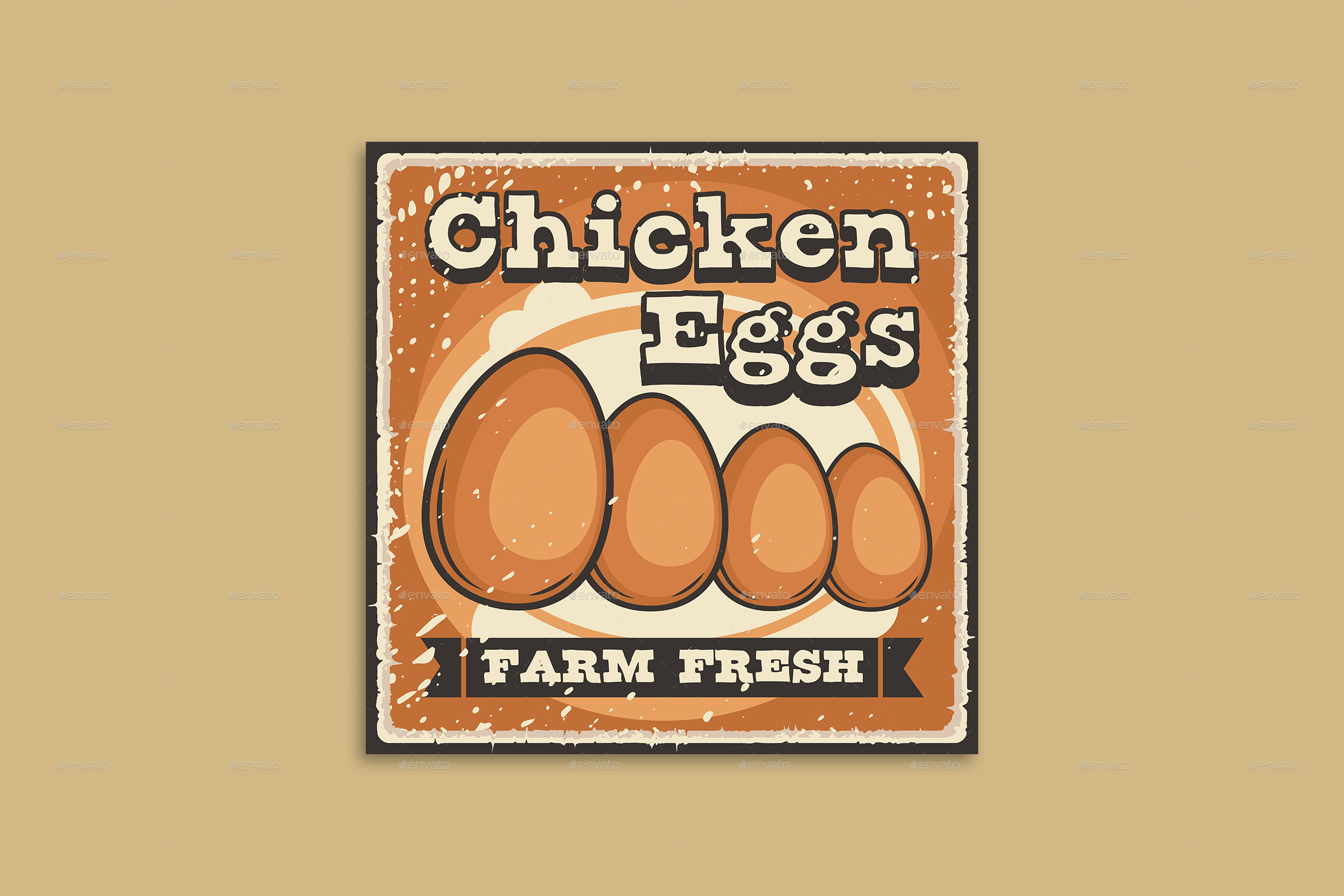 5 Vector Images of Retro Chicken Farm Poster, Vectors | GraphicRiver