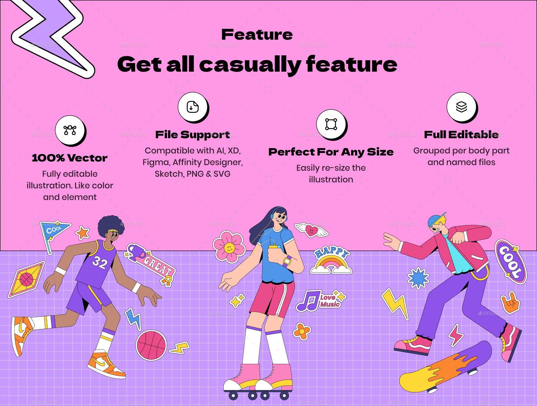 Ninety Illustrations pack, Vectors | GraphicRiver