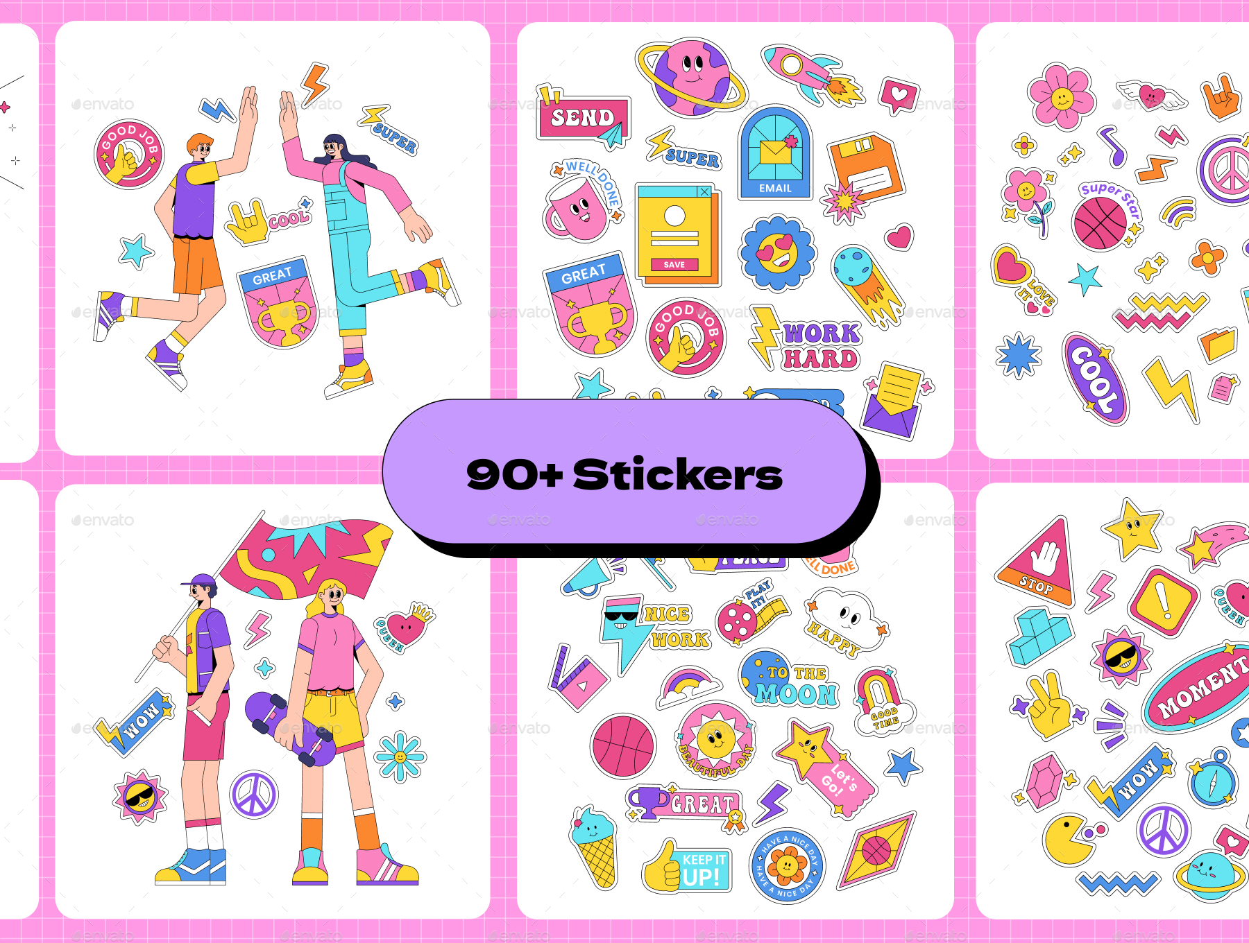 Ninety Illustrations pack, Vectors | GraphicRiver