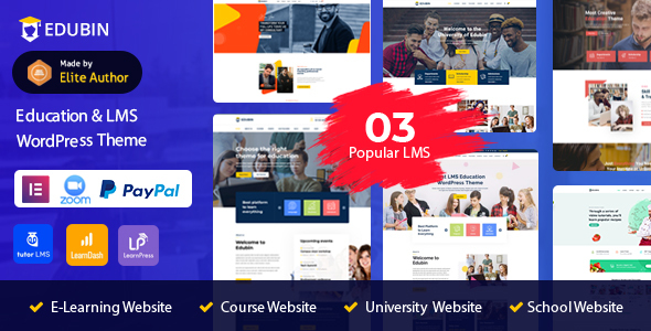 Edubin - Education WordPress Theme by pixelcurve | ThemeForest