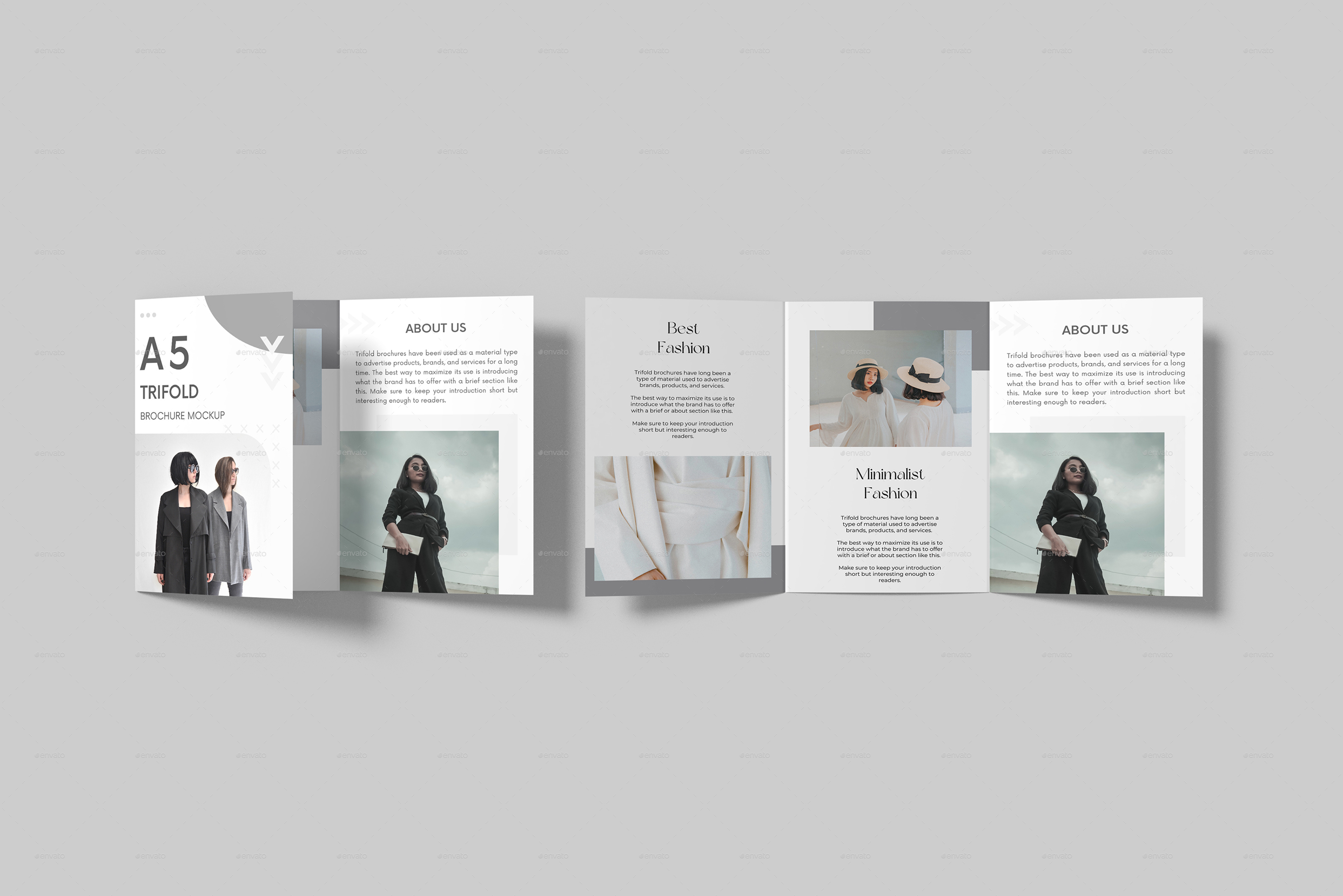 A5 Trifold Brochure Mockup, Graphics | GraphicRiver