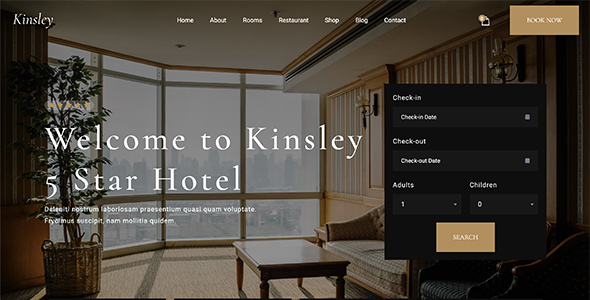 Kinsley - Hotel WordPress Theme by bslthemes | ThemeForest
