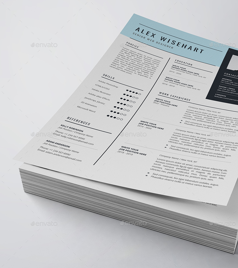Resume/CV, Print Templates | GraphicRiver
