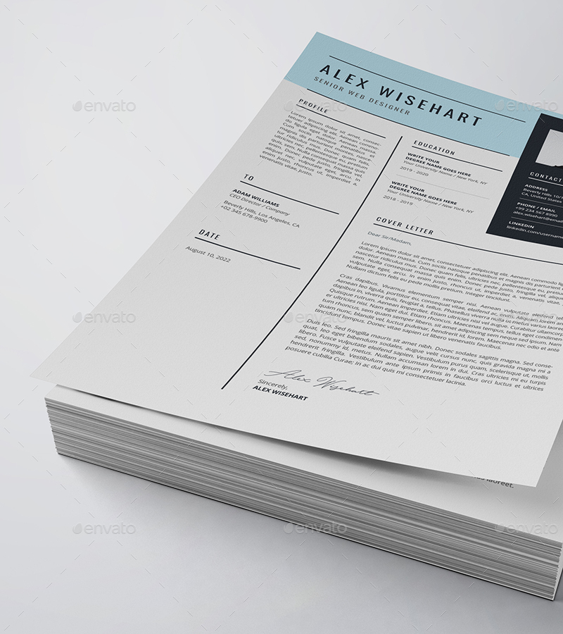 Resume/CV, Print Templates | GraphicRiver