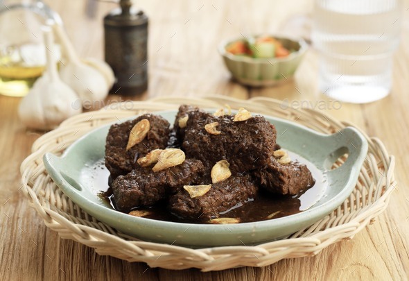 Semur Daging Malbi, Indonesian Beef Stew Stock Photo by ikadapurhangus