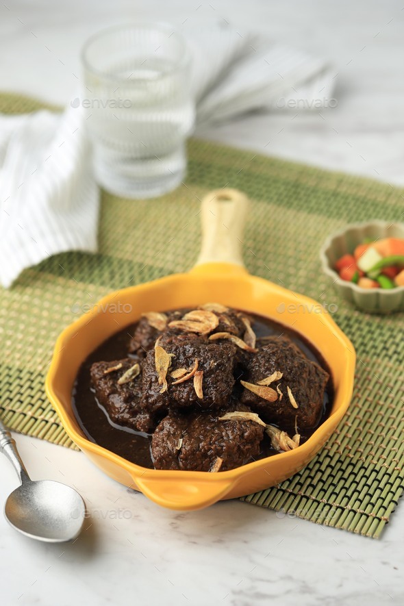 Semur Daging Malbi, Indonesian Beef Stew Stock Photo by ikadapurhangus