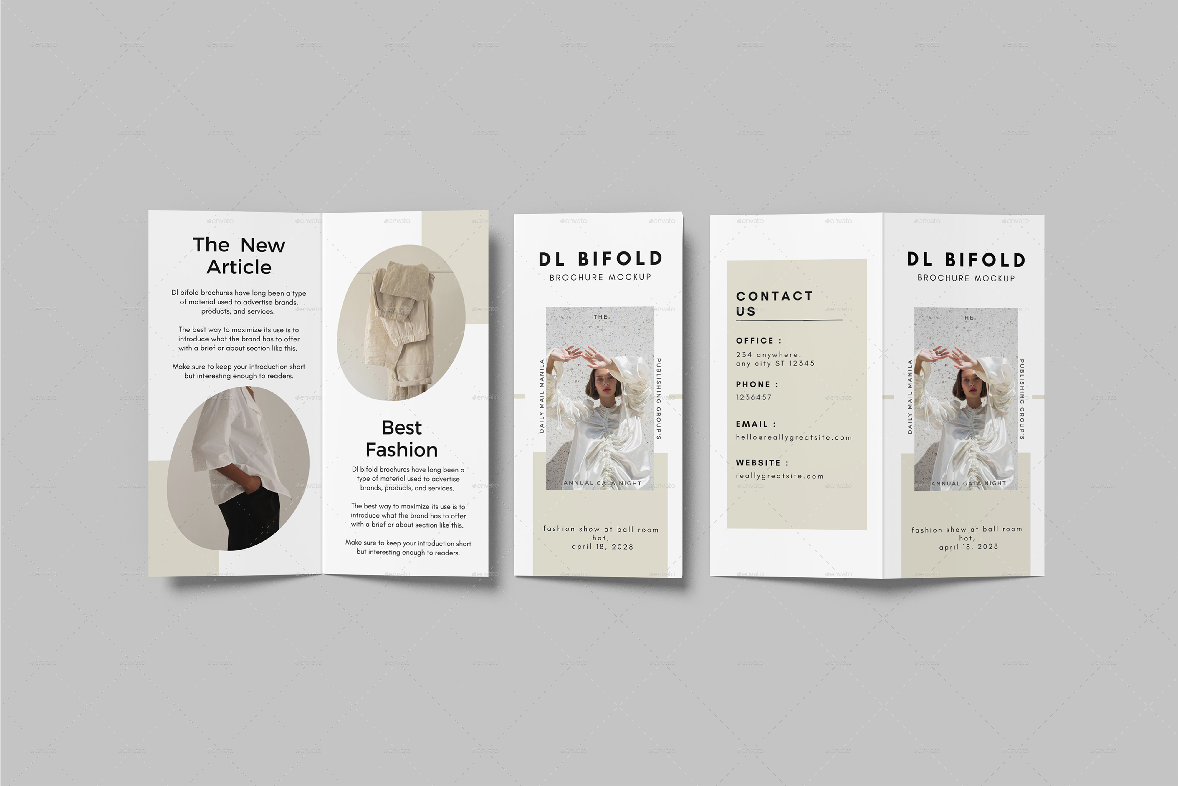 DL Bifold Brochure Mockup, Graphics | GraphicRiver