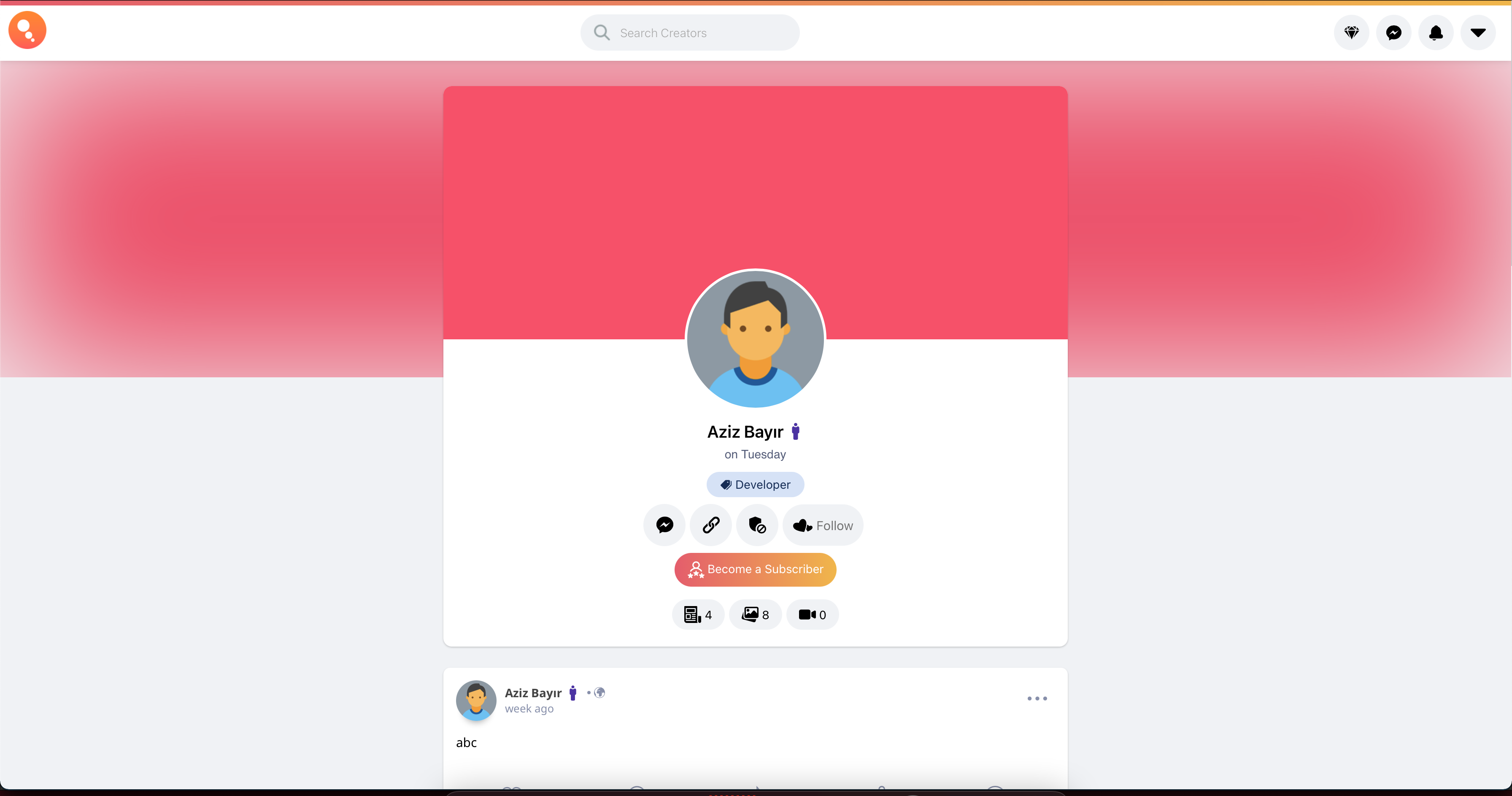 dizzy - Support Creators Content Script by mstfoztrk | CodeCanyon