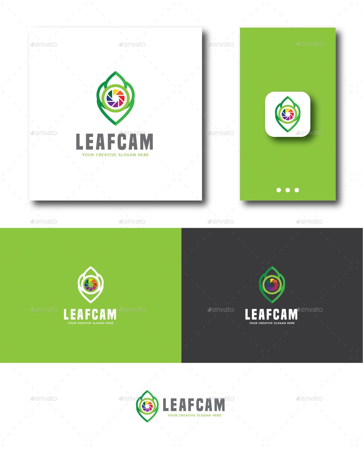 Leaf Camera Logo, Logo Templates | GraphicRiver