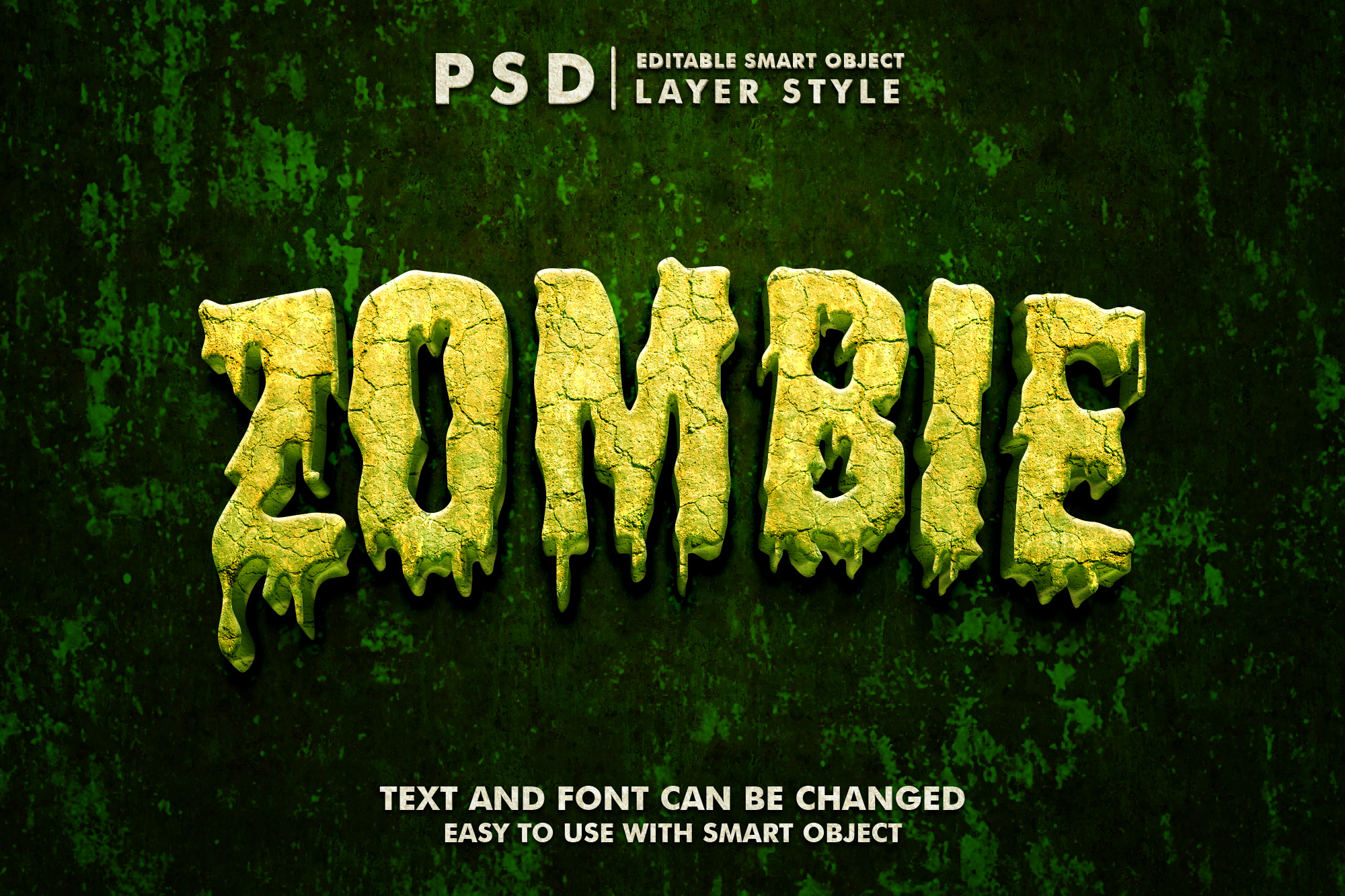 Zombie 3d Realistic PSD Text Effect, Add-ons | GraphicRiver