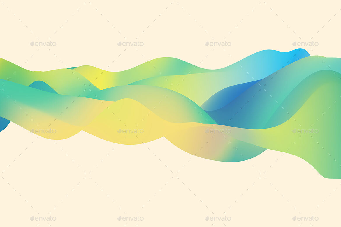 Abstract Liquid Gradient Waves Backgrounds, Graphics | GraphicRiver