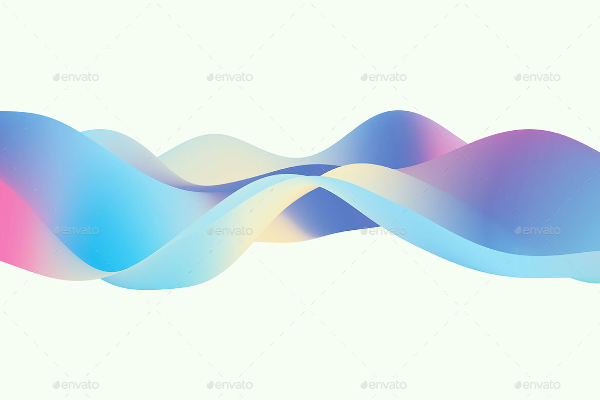 Abstract Liquid Gradient Waves Backgrounds, Graphics | GraphicRiver