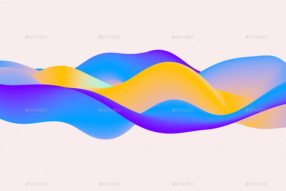 Abstract Liquid Gradient Waves Backgrounds, Graphics | GraphicRiver