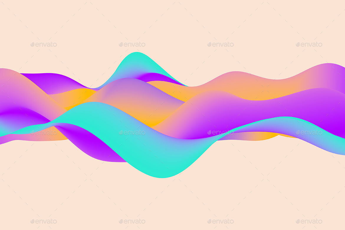 Abstract Liquid Gradient Waves Backgrounds, Graphics | GraphicRiver