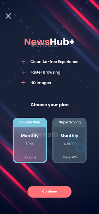 Online News App UI Kit | Blog App UI Kit | Magazine App UI Kit | News ...