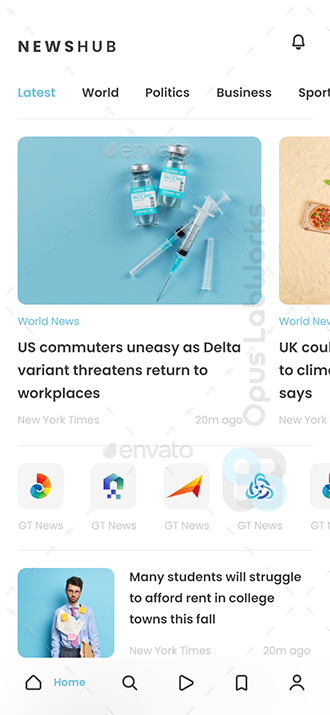 Online News App UI Kit | Blog App UI Kit | Magazine App UI Kit | News ...