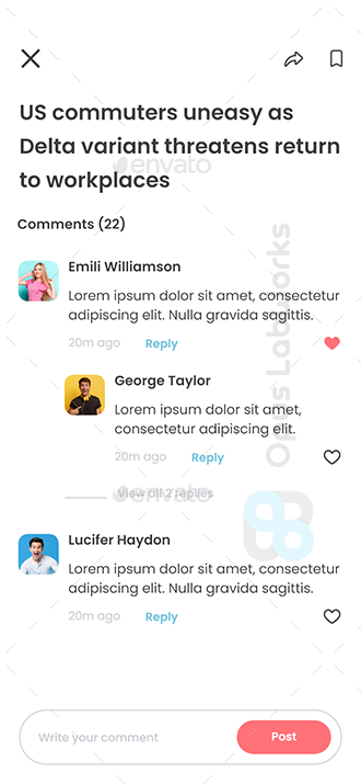 Online News App UI Kit | Blog App UI Kit | Magazine App UI Kit | News ...