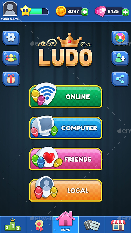 Ludo Game GUI Kit (Vol-3), Game Assets | GraphicRiver