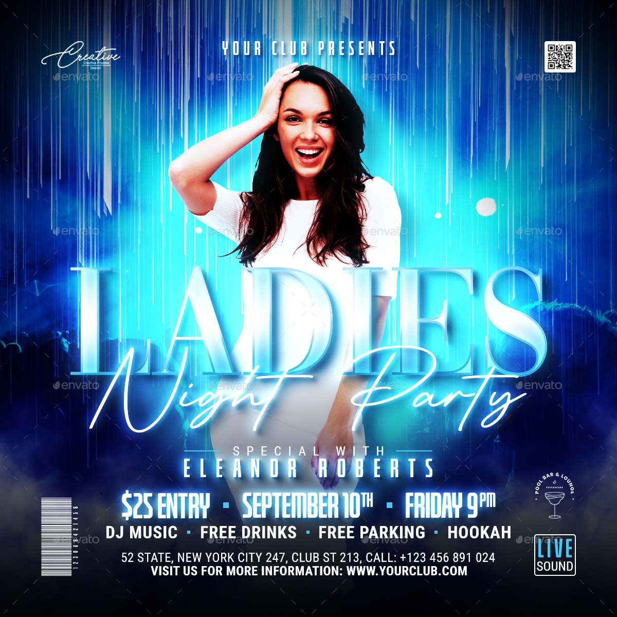 Ladies Night Party Flyer, Print Templates | GraphicRiver