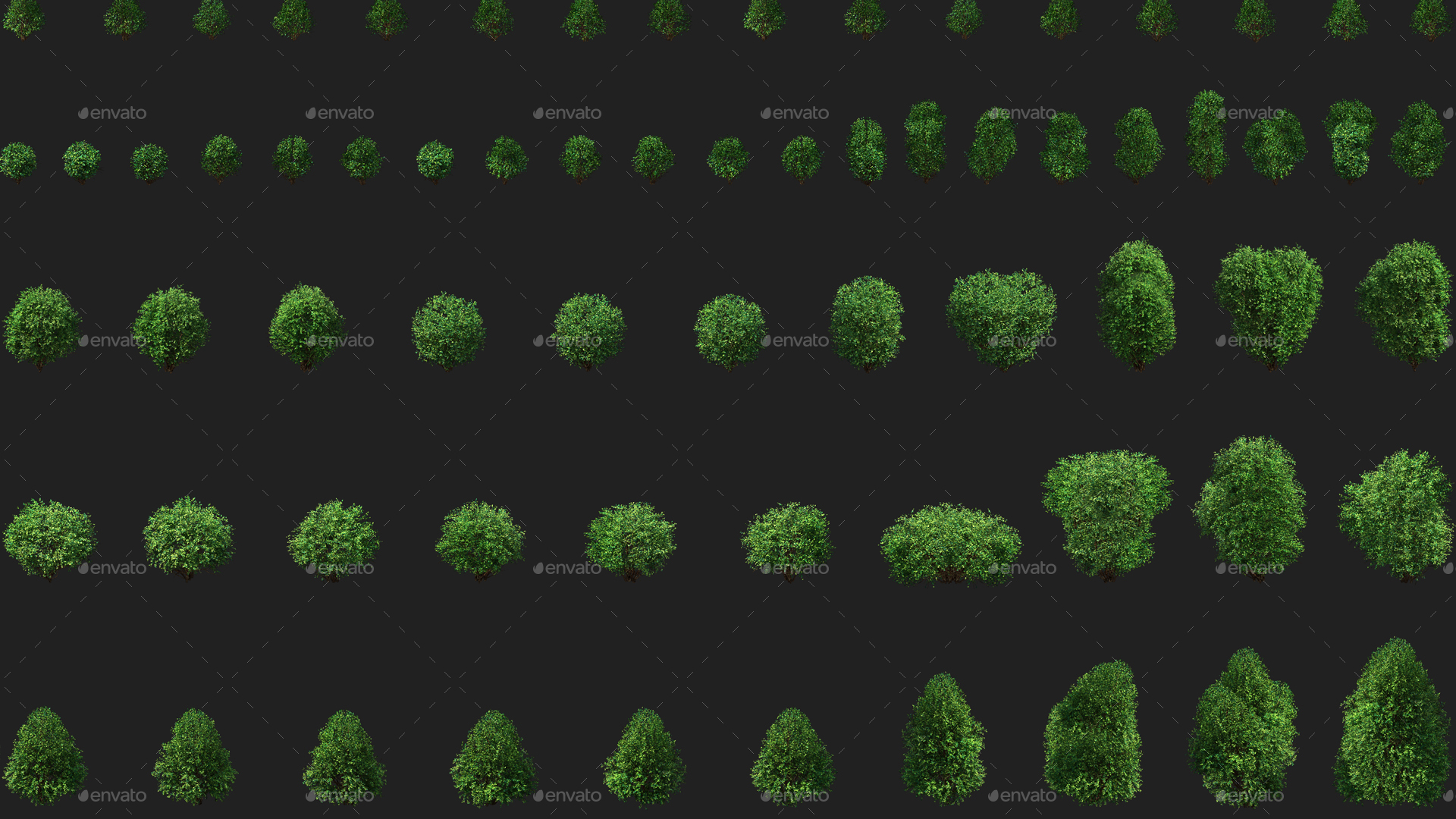 310 Grass Plant Bush Nature Game Assets Kit, Game Assets | GraphicRiver