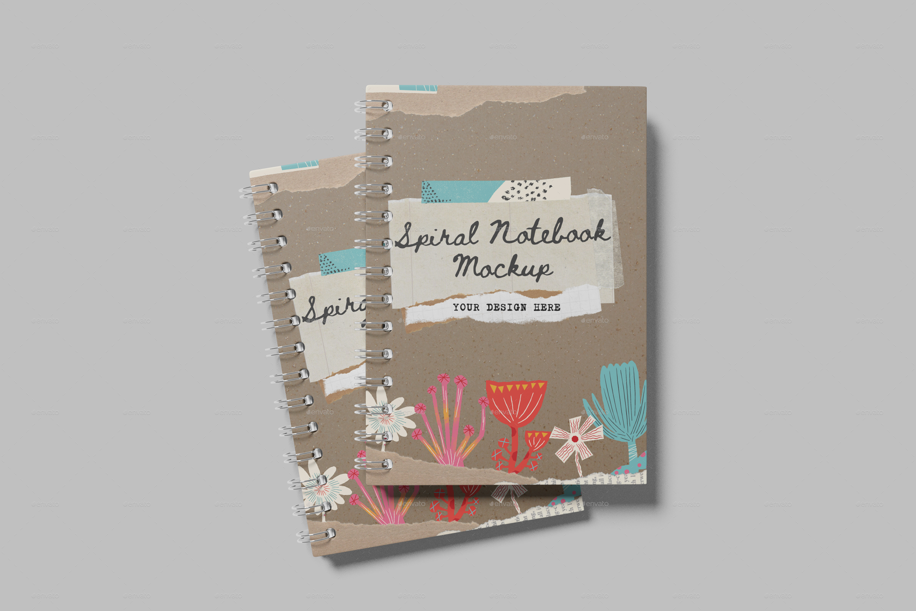 Spiral Notebook Mockup, Graphics | GraphicRiver