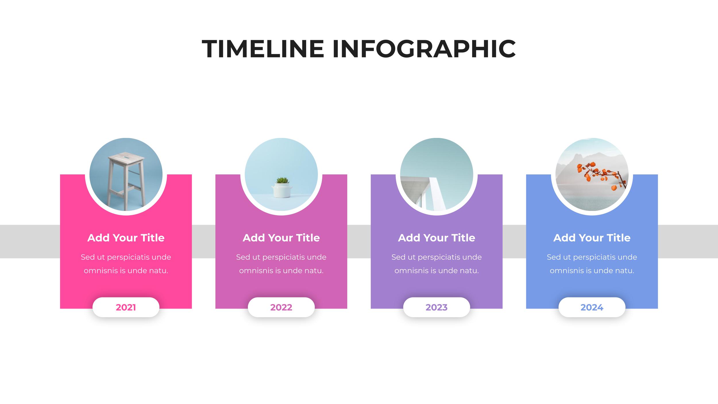 Project Timeline Infographic Google Slides Library, Presentation Templates