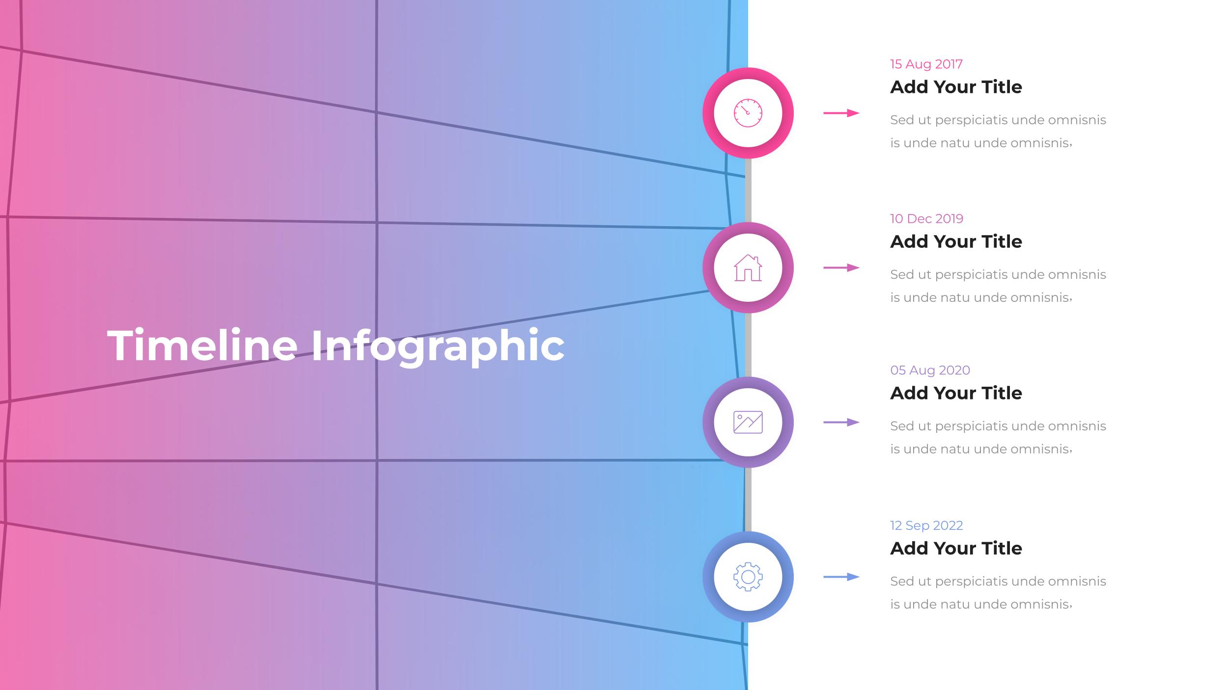 Project Timeline Infographic Google Slides Library, Presentation Templates