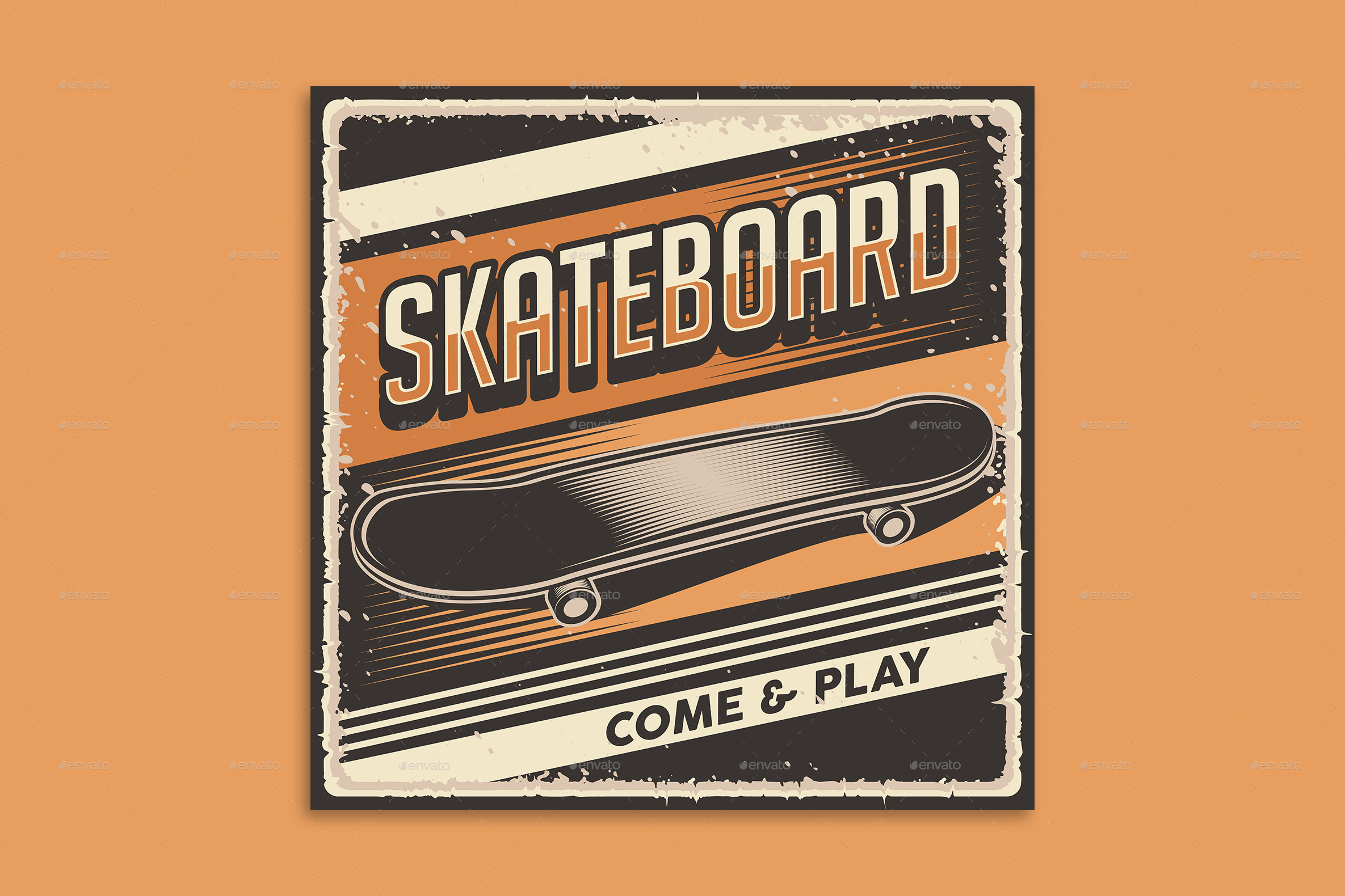 5 Vector Images of Retro Skateboarding Poster, Vectors | GraphicRiver