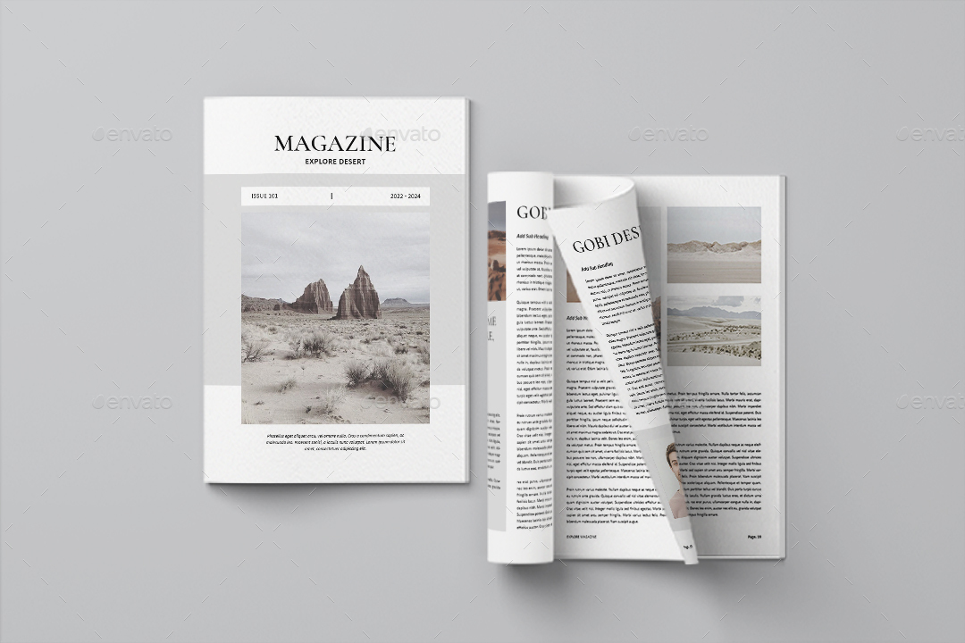 Explore Desert, Print Templates | GraphicRiver