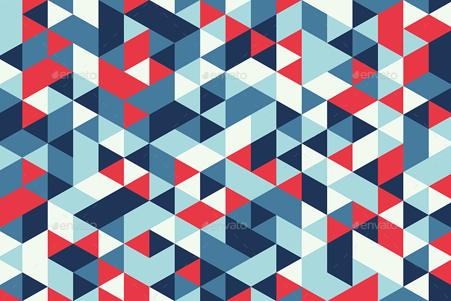 Geometric Background with Colorful Triangles, Graphics | GraphicRiver