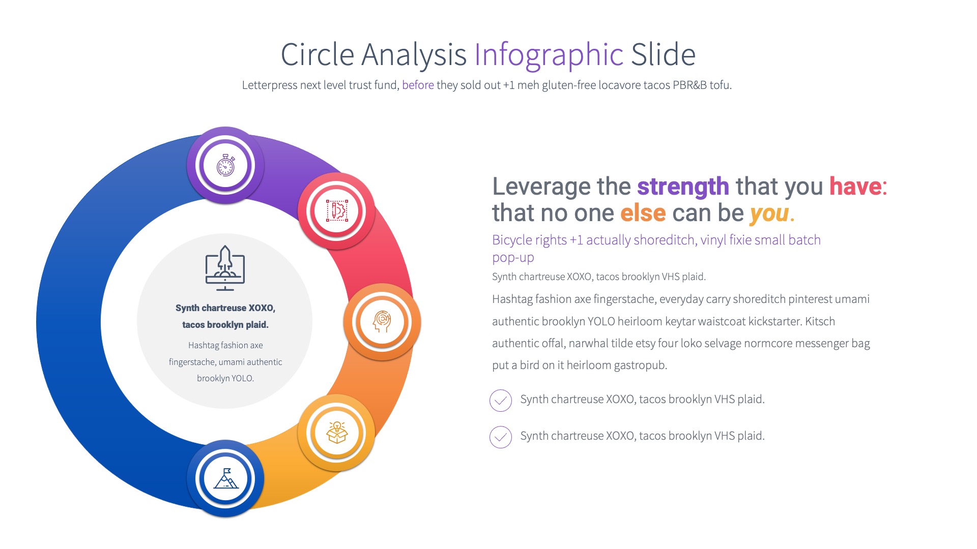 Circle Analysis - PowerPoint Infographics Slides, Presentation Templates