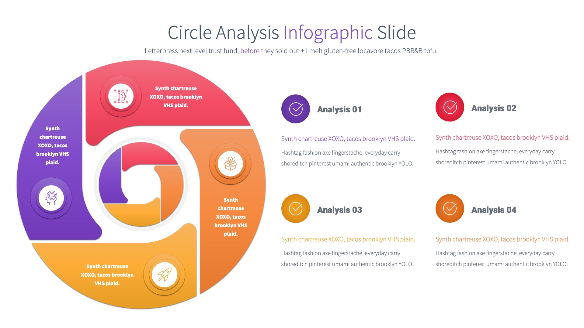 Circle Analysis - PowerPoint Infographics Slides, Presentation Templates
