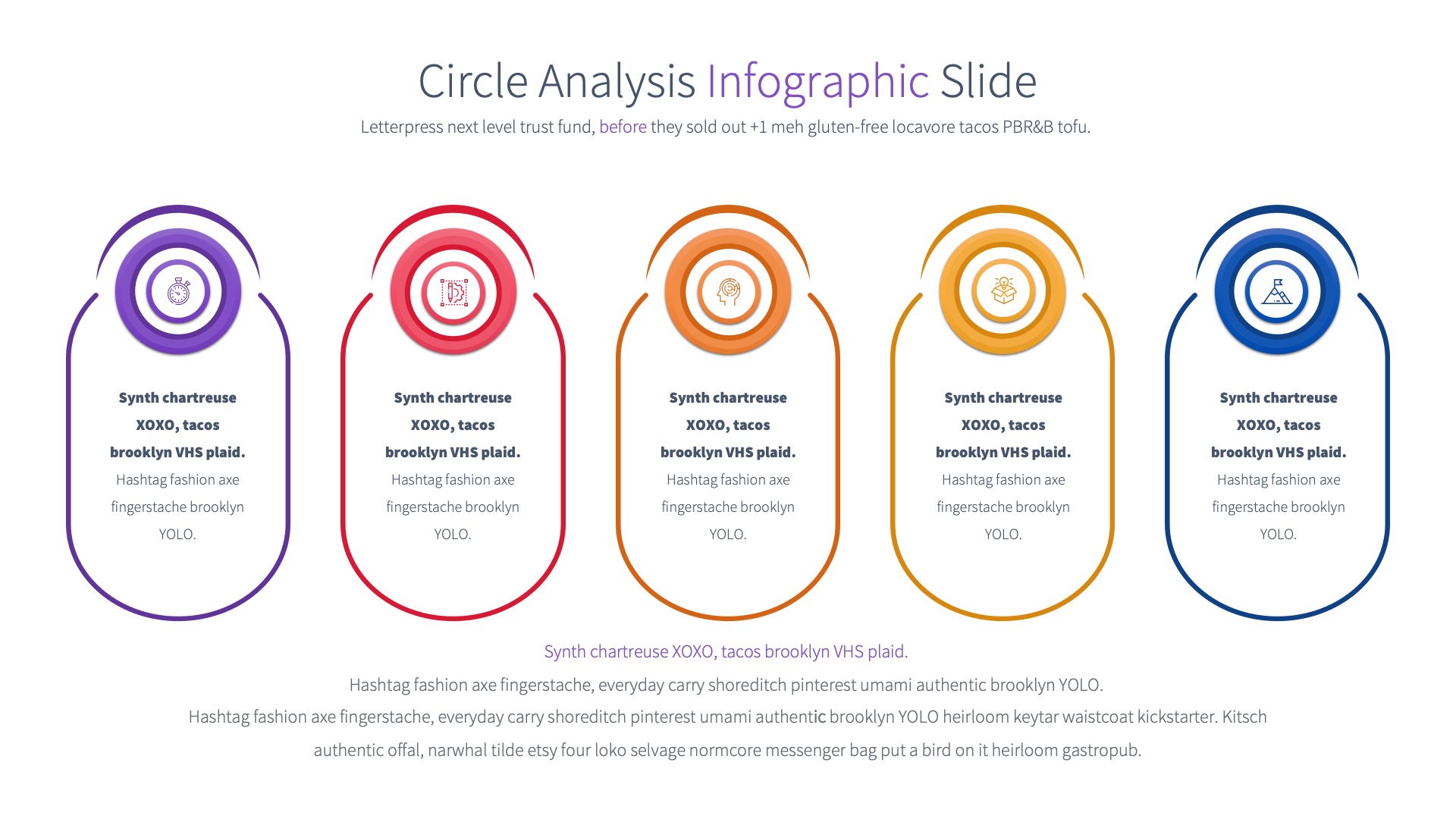 Circle Analysis - PowerPoint Infographics Slides, Presentation Templates