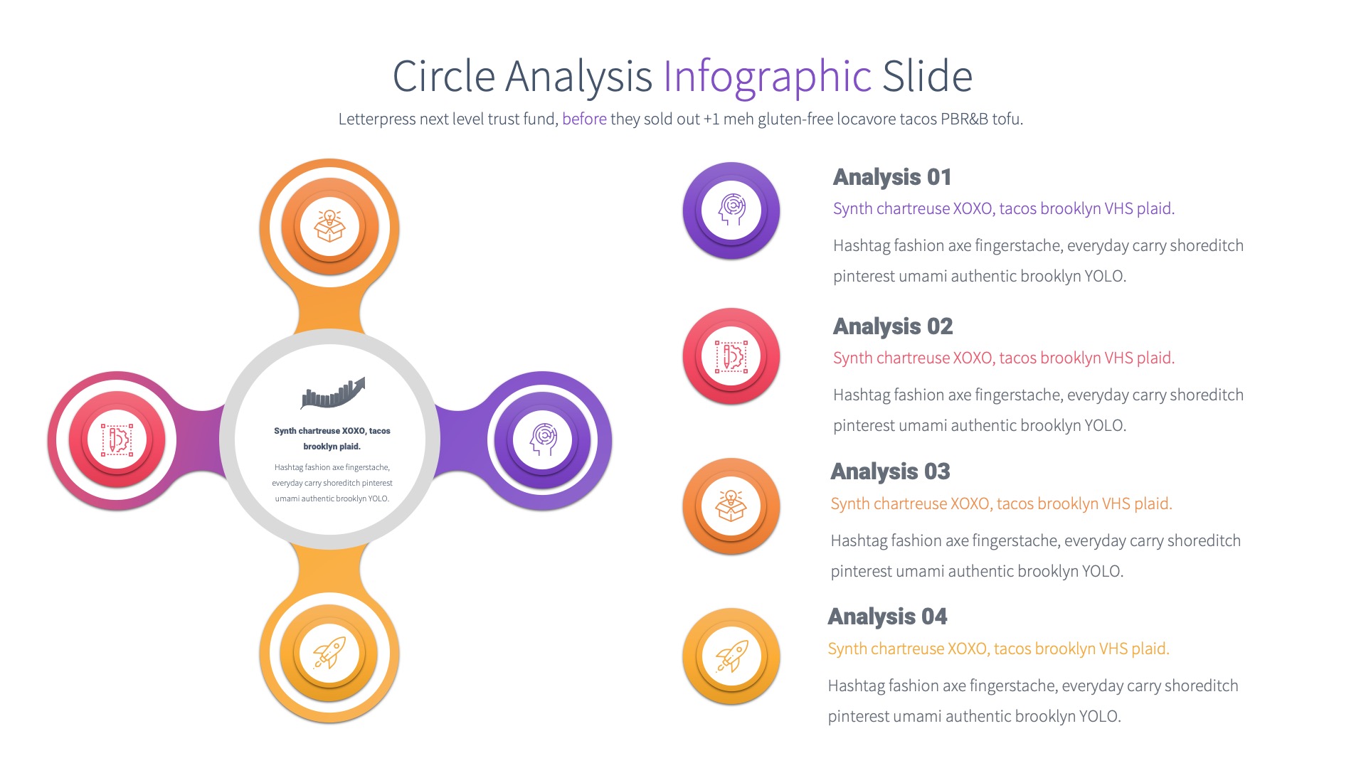 Circle Analysis - PowerPoint Infographics Slides, Presentation Templates