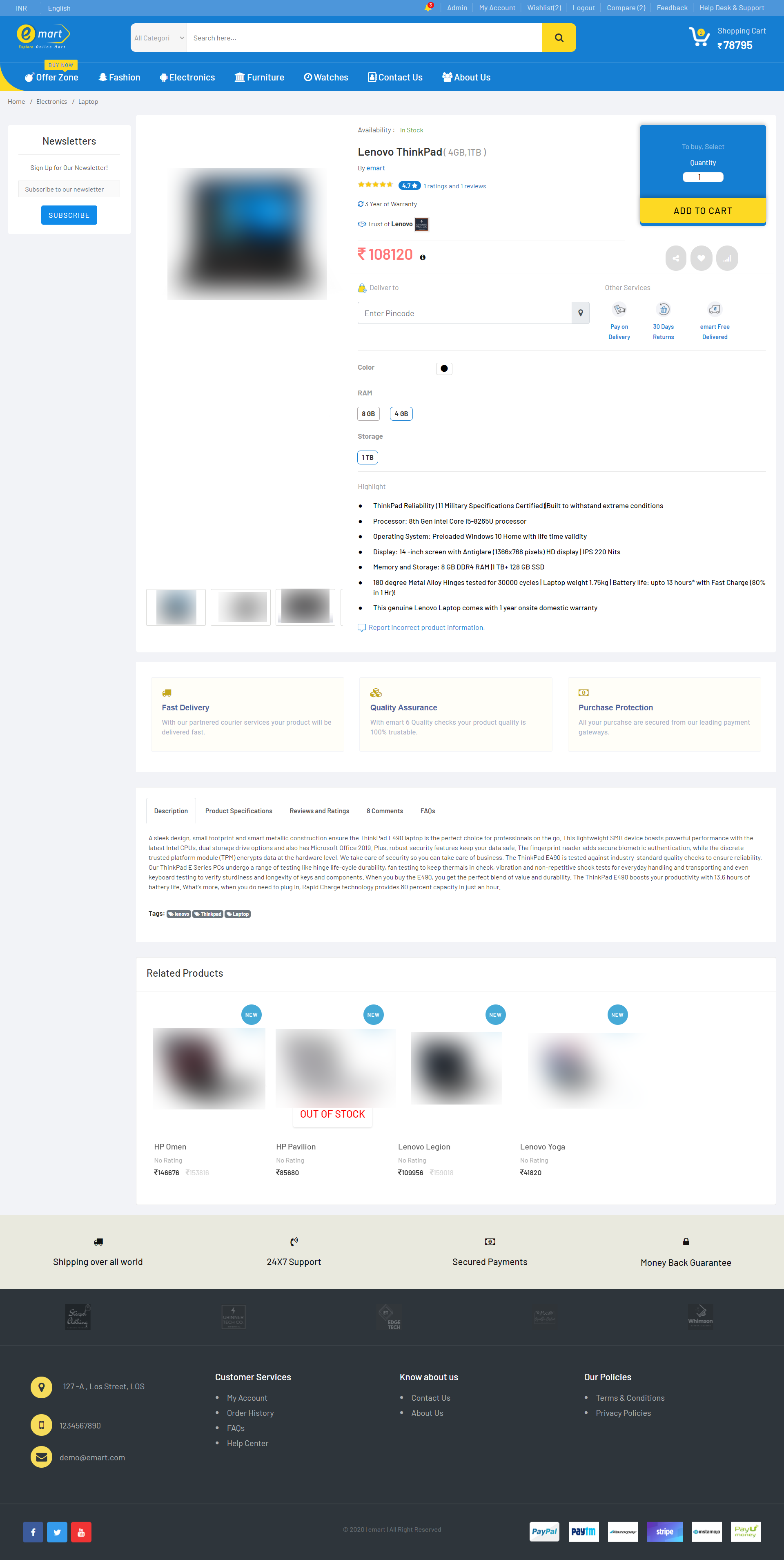 emart - Laravel Multi-Vendor Ecommerce Advanced CMS by media-city | CodeCanyon
