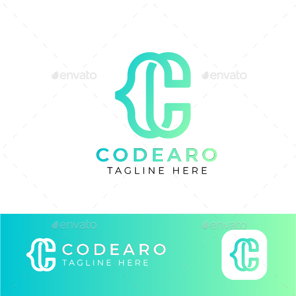 Monogram Logo Letter C – CODEARO, Logo Templates | GraphicRiver