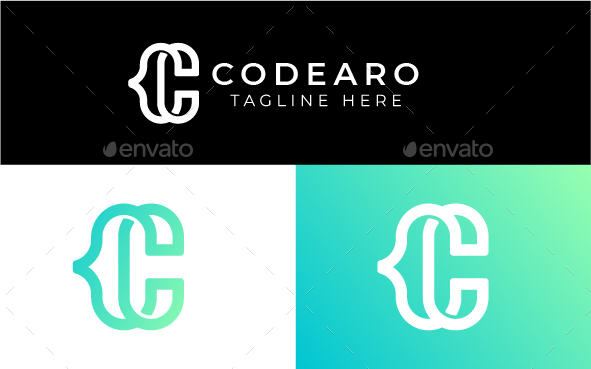 Monogram Logo Letter C – CODEARO, Logo Templates | GraphicRiver