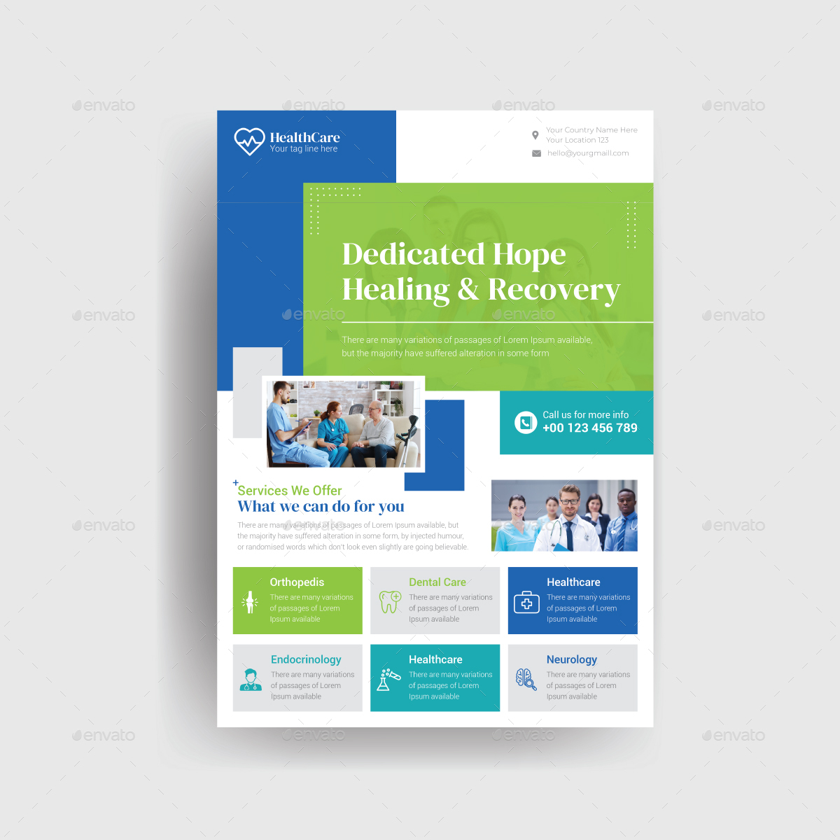 Medical Flyer Design, Print Templates | GraphicRiver