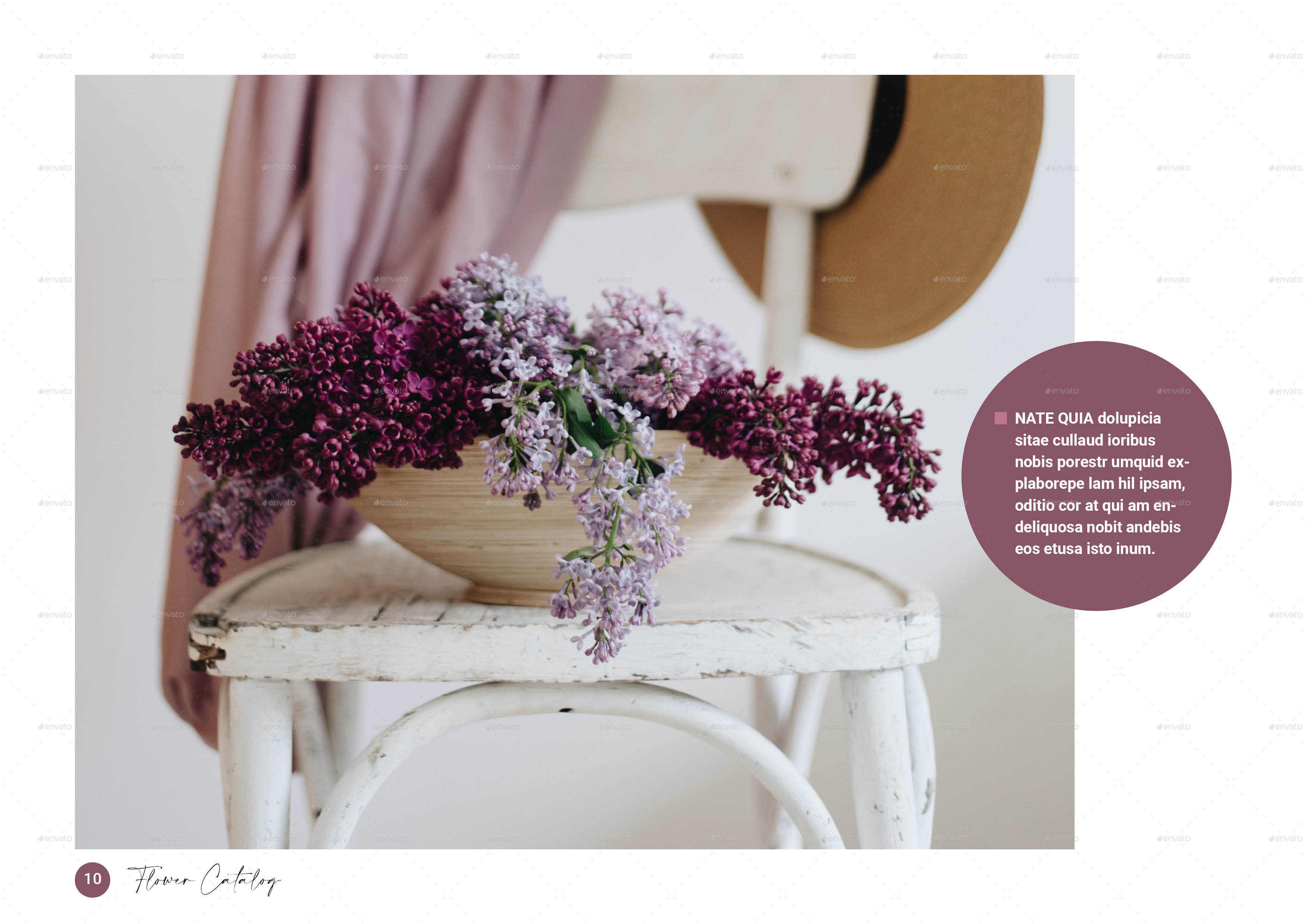 Flowery Catalog Template, Print Templates | GraphicRiver