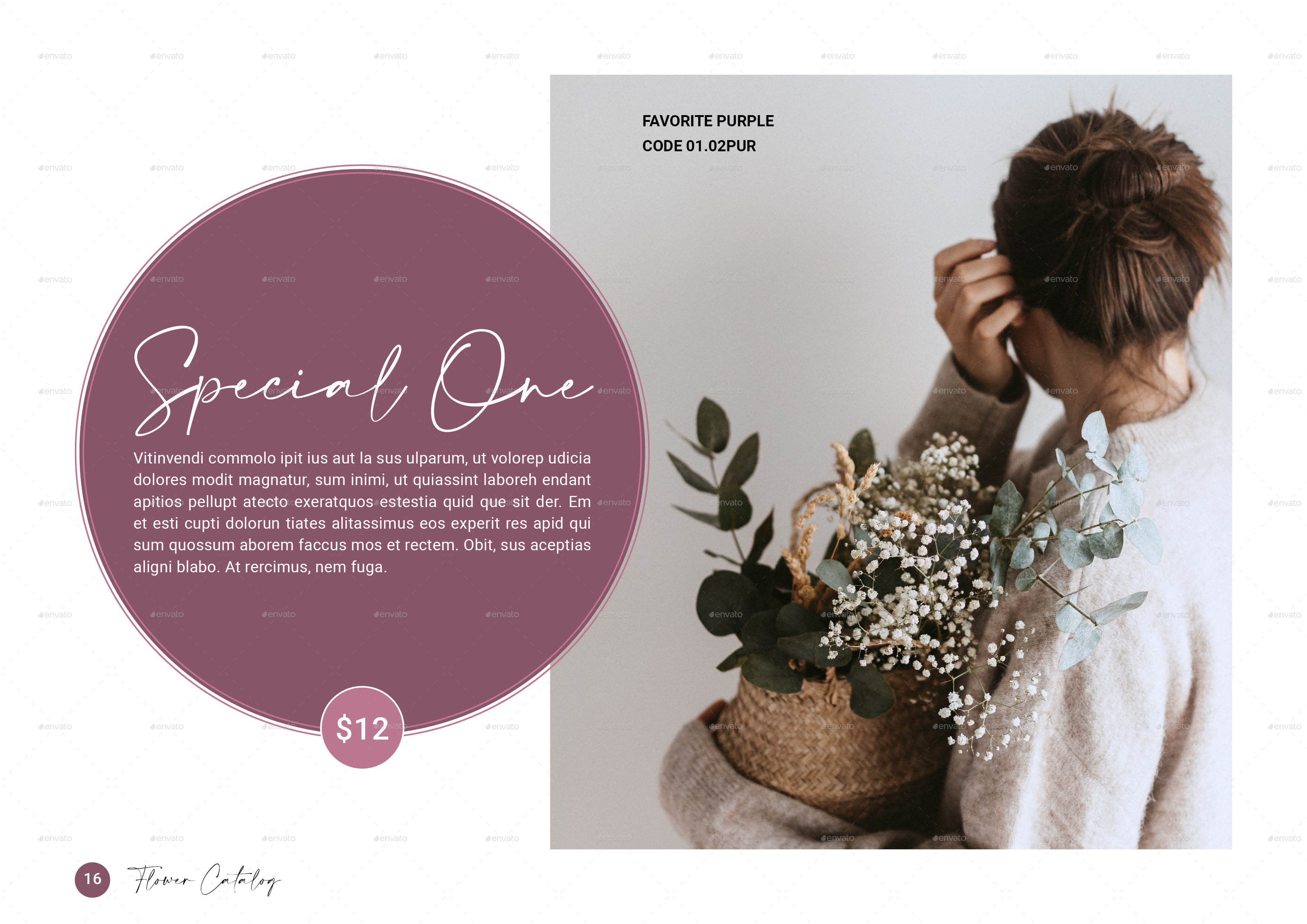 Flowery Catalog Template by Luckascode | GraphicRiver