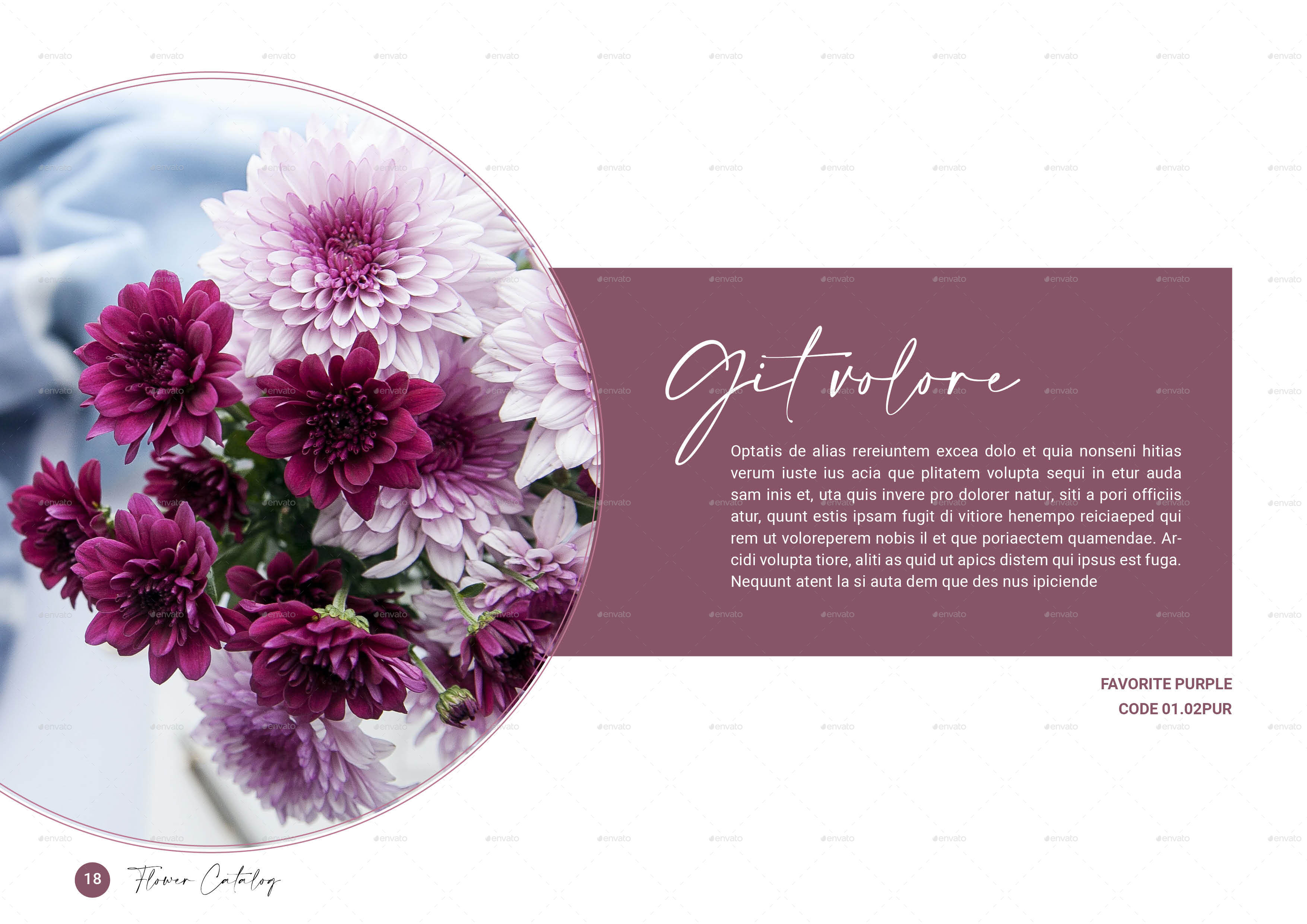 Flowery Catalog Template, Print Templates | GraphicRiver
