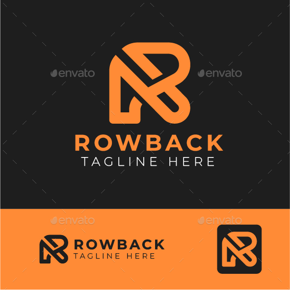Monogram Logo Letter R – Rowback, Logo Templates | GraphicRiver