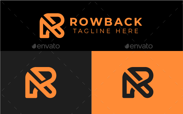Monogram Logo Letter R – Rowback, Logo Templates | GraphicRiver