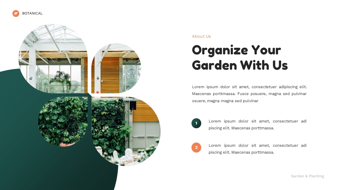 Botanical - Garden & Planting Google Slides Template, Presentation ...