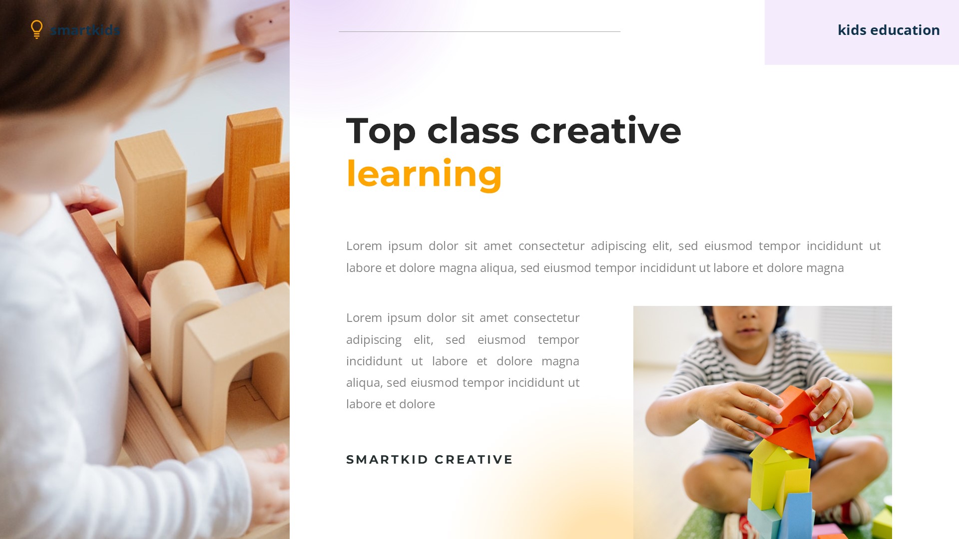 Smartkids - Kids education PowerPoint Template, Presentation Templates