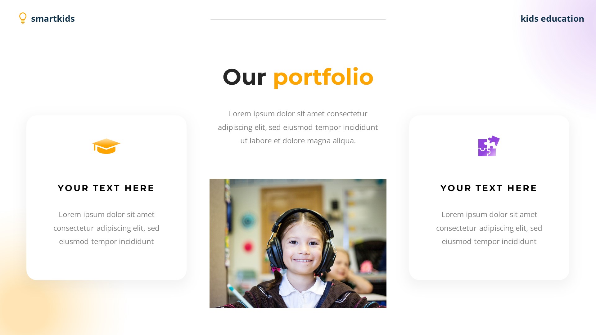 Smartkids - Kids education PowerPoint Template, Presentation Templates