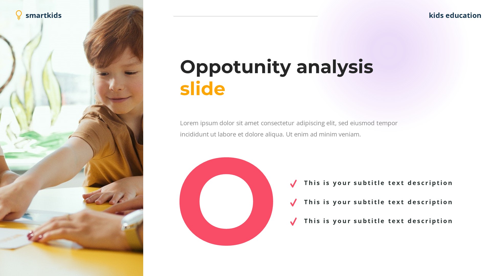 Smartkids - Kids education PowerPoint Template, Presentation Templates