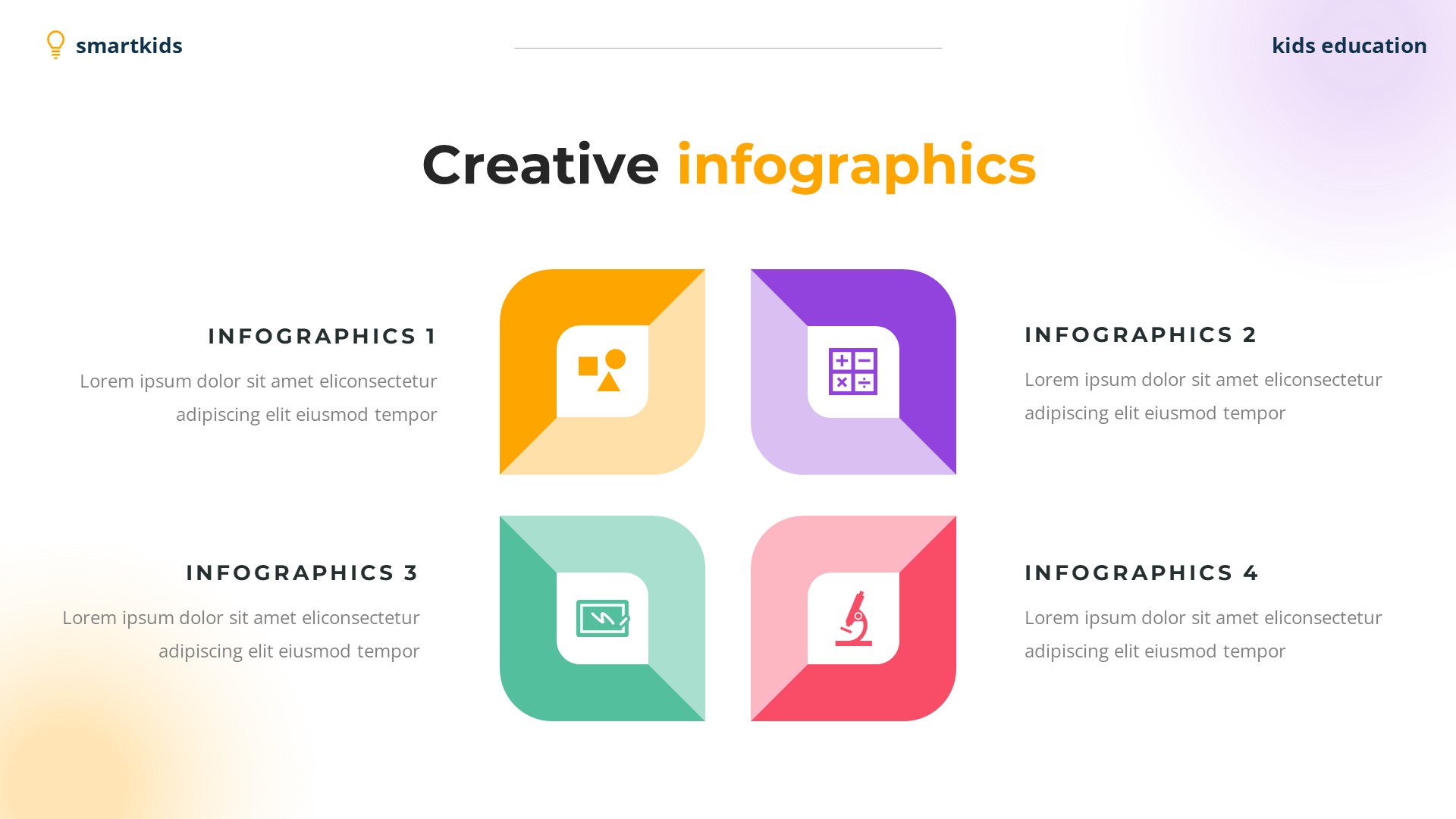 Smartkids - Kids education PowerPoint Template, Presentation Templates