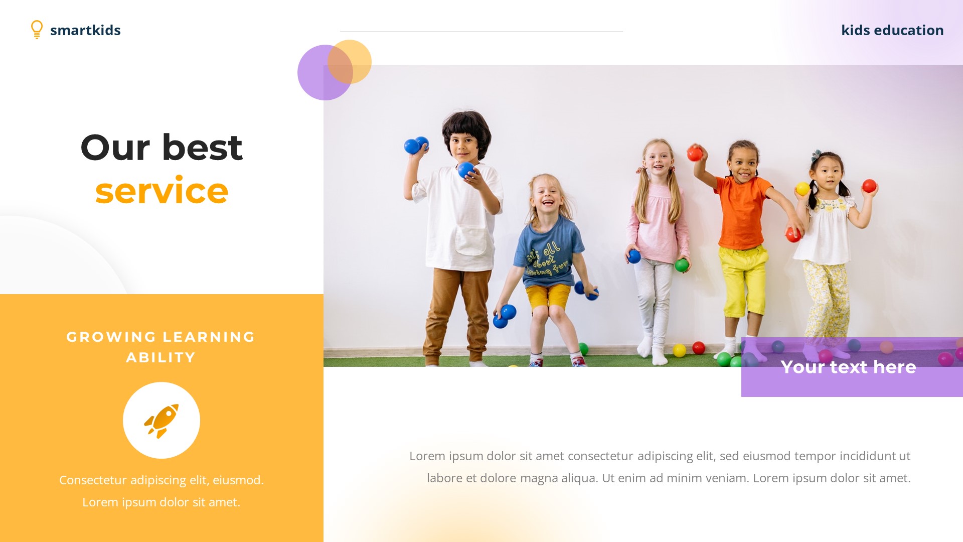 Smartkids - Kids Education Google Slides Template, Presentation Templates