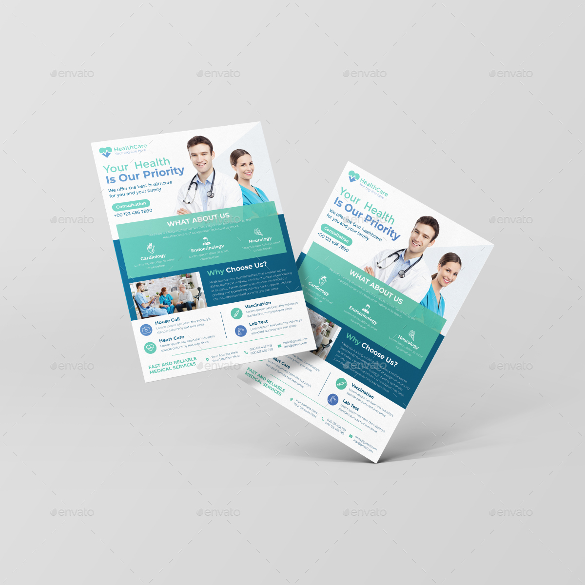 Medical Flyer Design, Print Templates | GraphicRiver